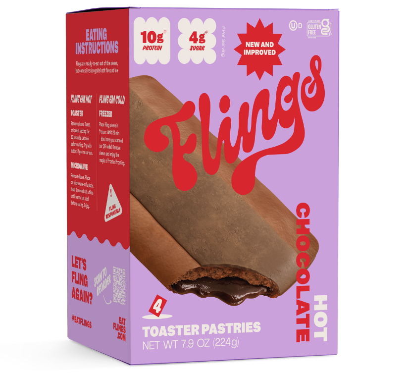 Flings Chocolate - High Protein, Low Sugar Toaster Pastries