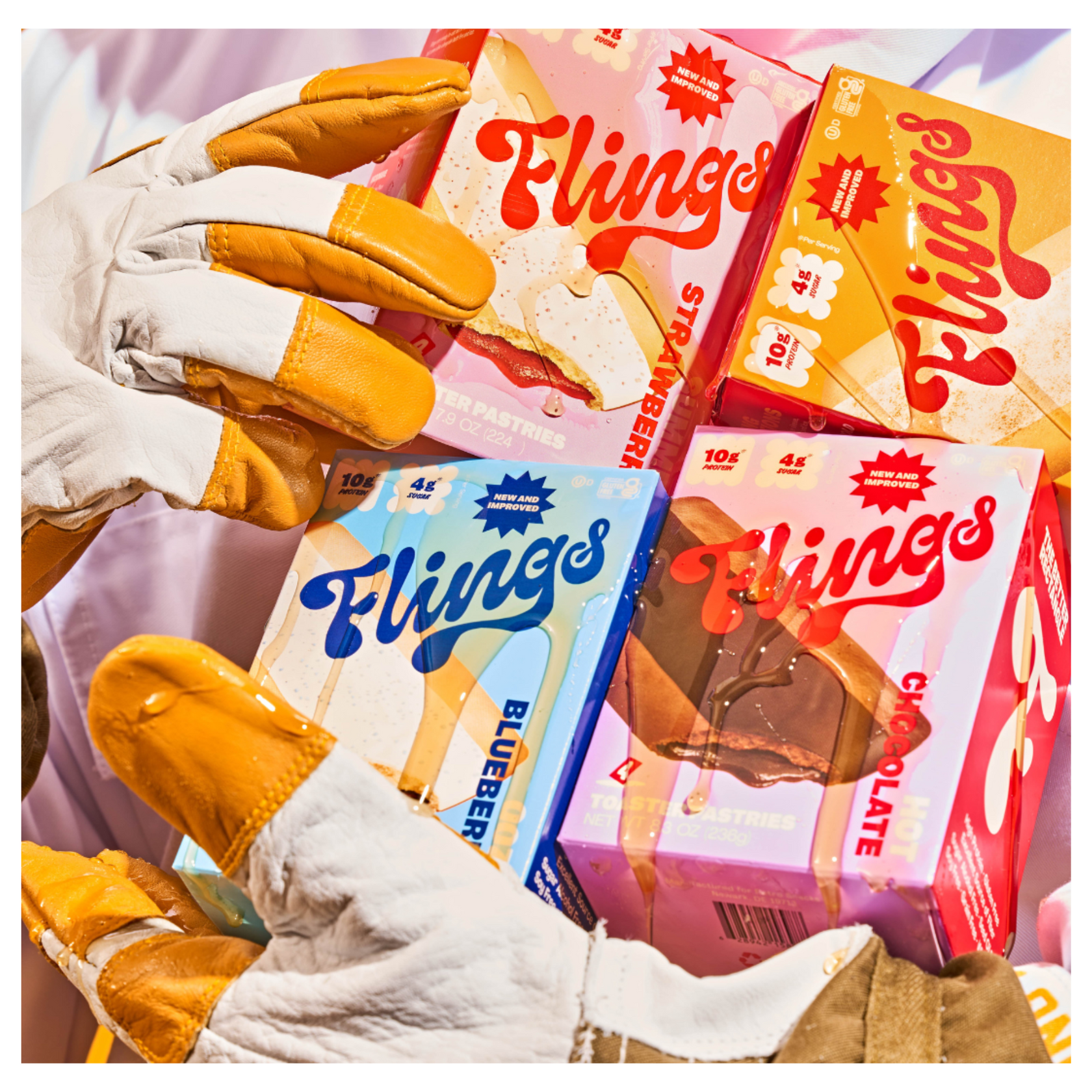 Flings Variety Pack - High Protein, Low Sugar Toaster Pastries