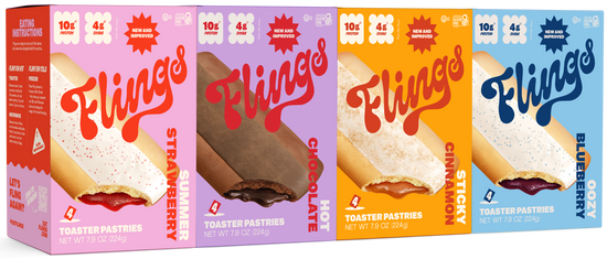 Flings Variety Pack - High Protein, Low Sugar Toaster Pastries